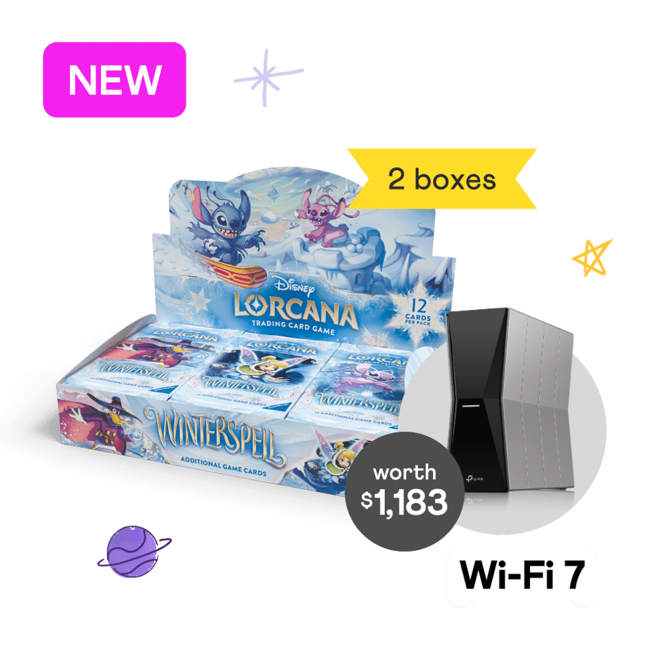 Disney Lorcana TCG: Winterspell (2 Boxes) Booster GAMER 10Gbps + TP ...